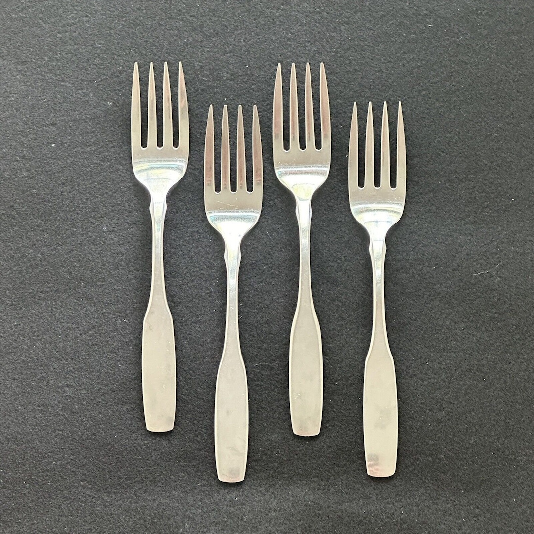 4 Paul Revere Oneida Community Stainless Flatware Set 4 Salad Forks Replacements - Etsy