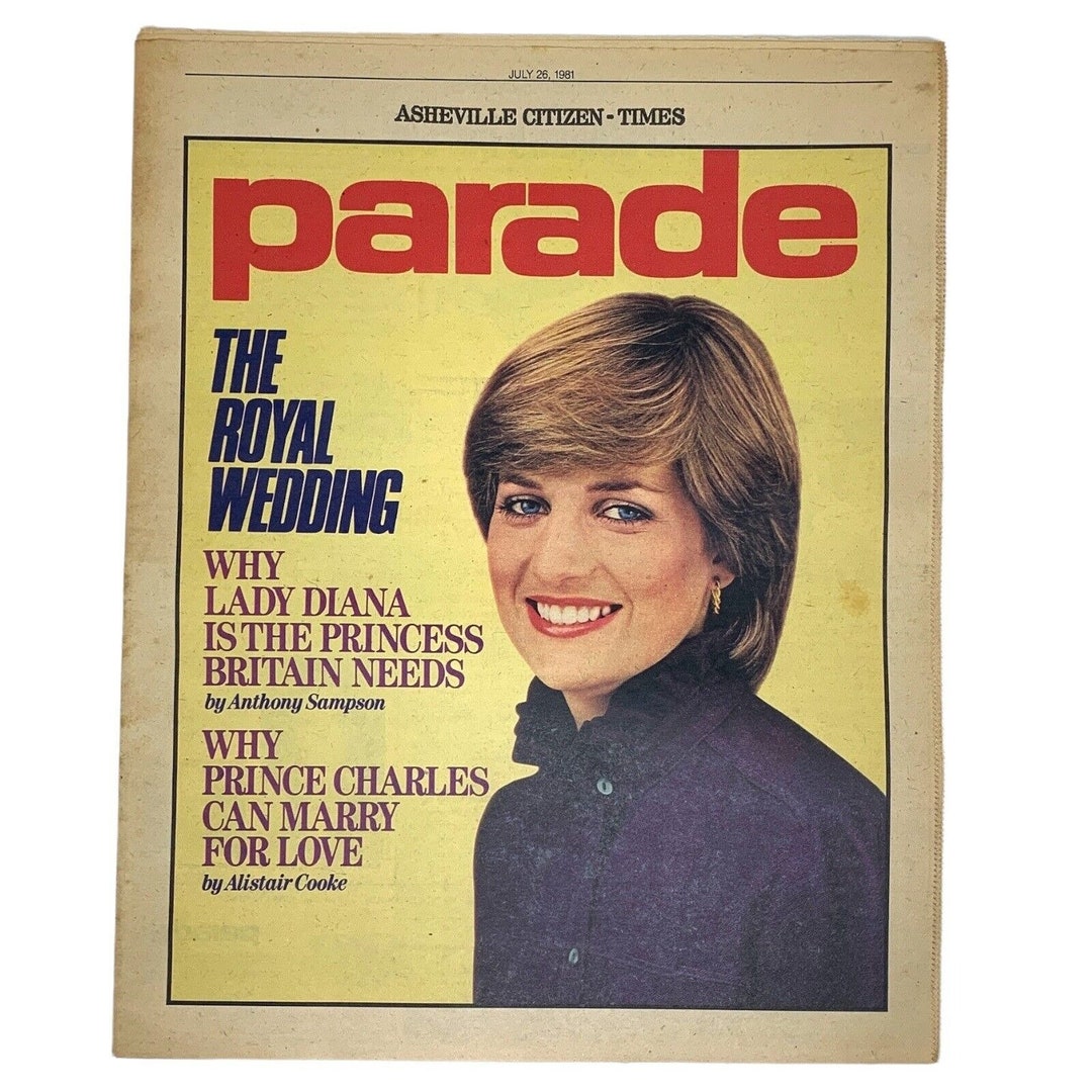 VTG Princess Lady Diana "parade" Newspaper Magazine July 26, 1981 ...