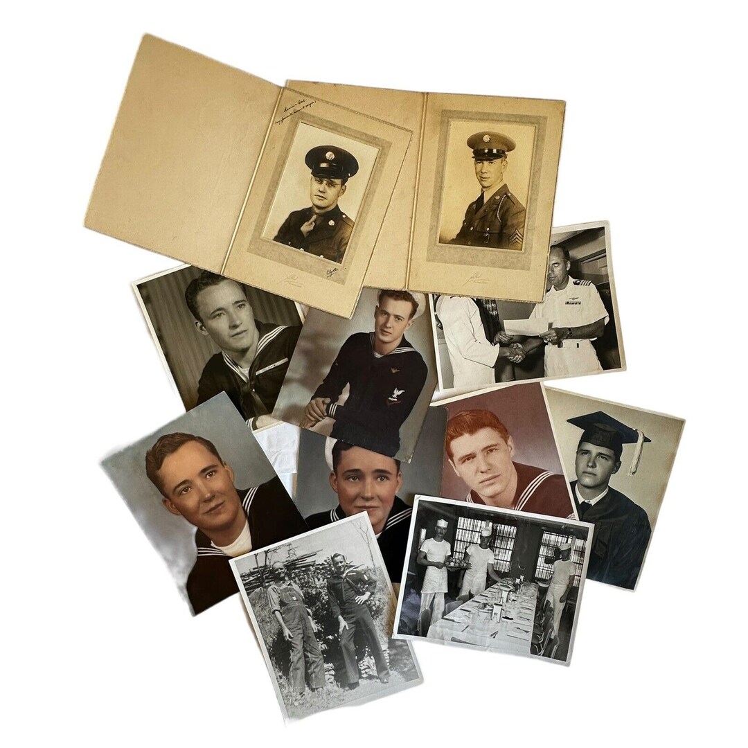 Military Male Young Men Vintage Photos Portraits Armed Forces 8x10s - Etsy
