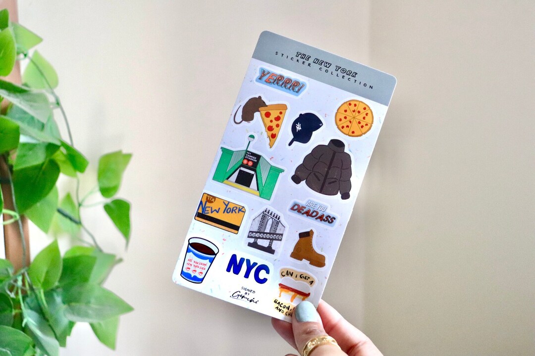 New York Stickers New York Sticker, Metro Card Sticker, Big Black ...