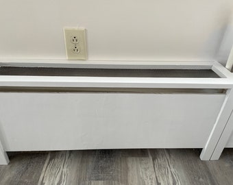 Craftsman Style 6 Ft. Wood Baseboard Heater Cover Kit in White - Etsy
