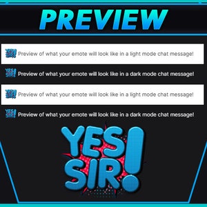 Twitch Yes Sir Emote - Etsy