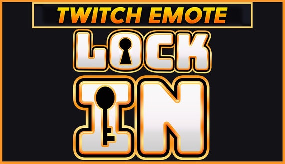 Twitch Lock in Emotes | Etsy