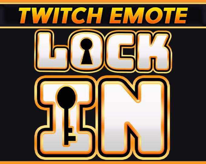 Twitch Lock in Emotes - Etsy