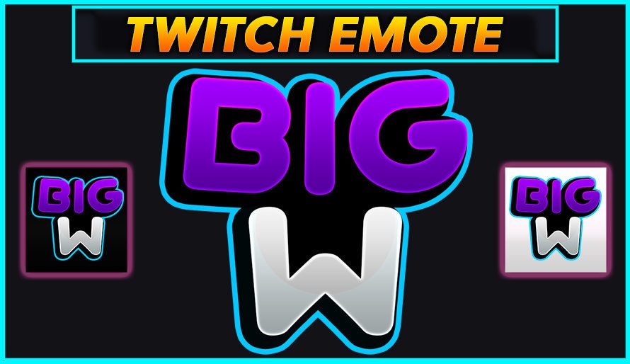 Twitch Emote BIG W - Etsy UK