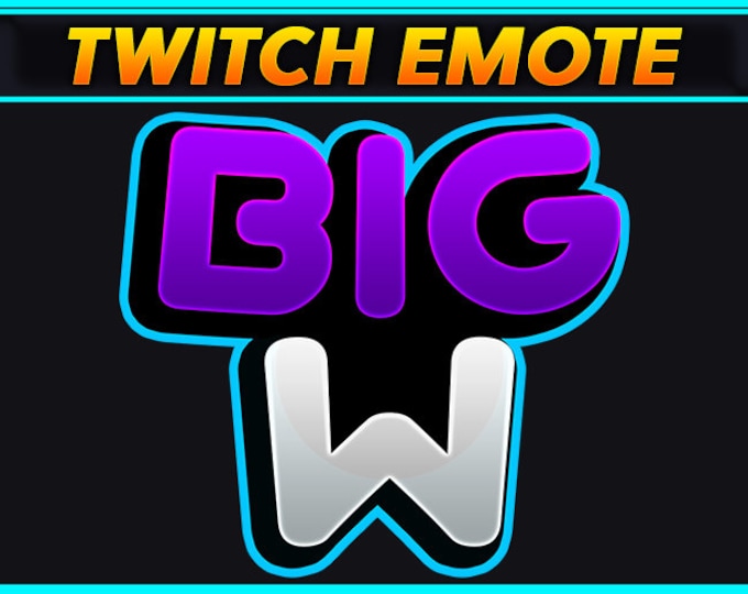 Twitch Emote BIG W - Etsy