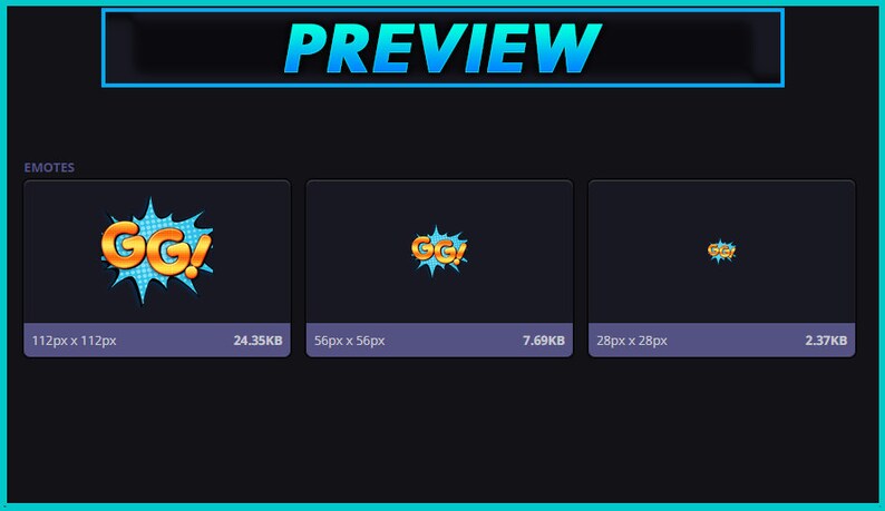 GG TWITCH EMOTE - Etsy