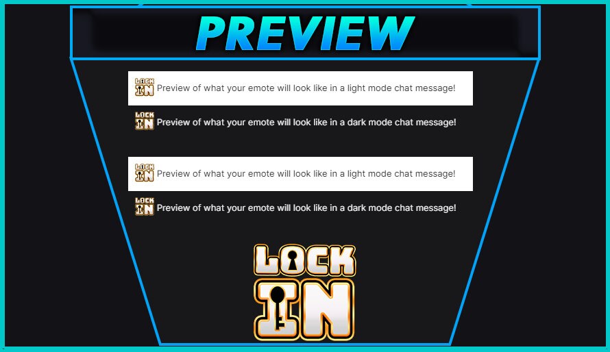 Twitch Lock in Emotes | Etsy