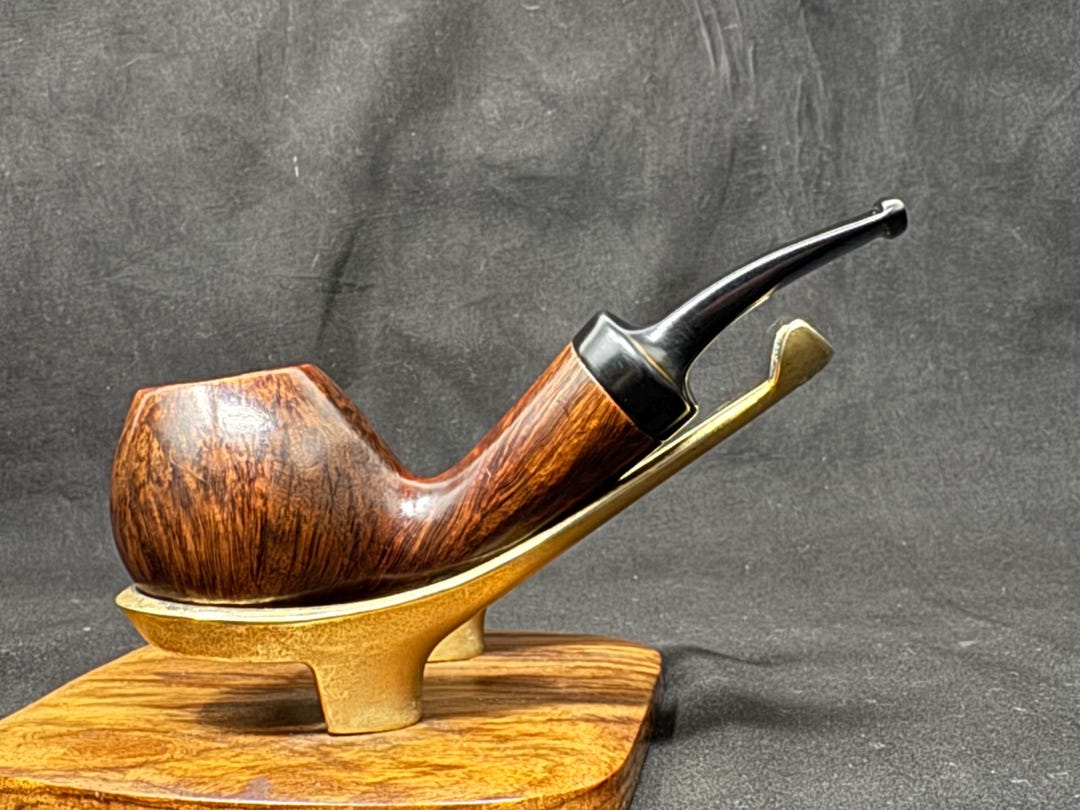 Vintage Erik Nording Handmade Pipe: Danish Estate Bent Apple Shape.sku ...