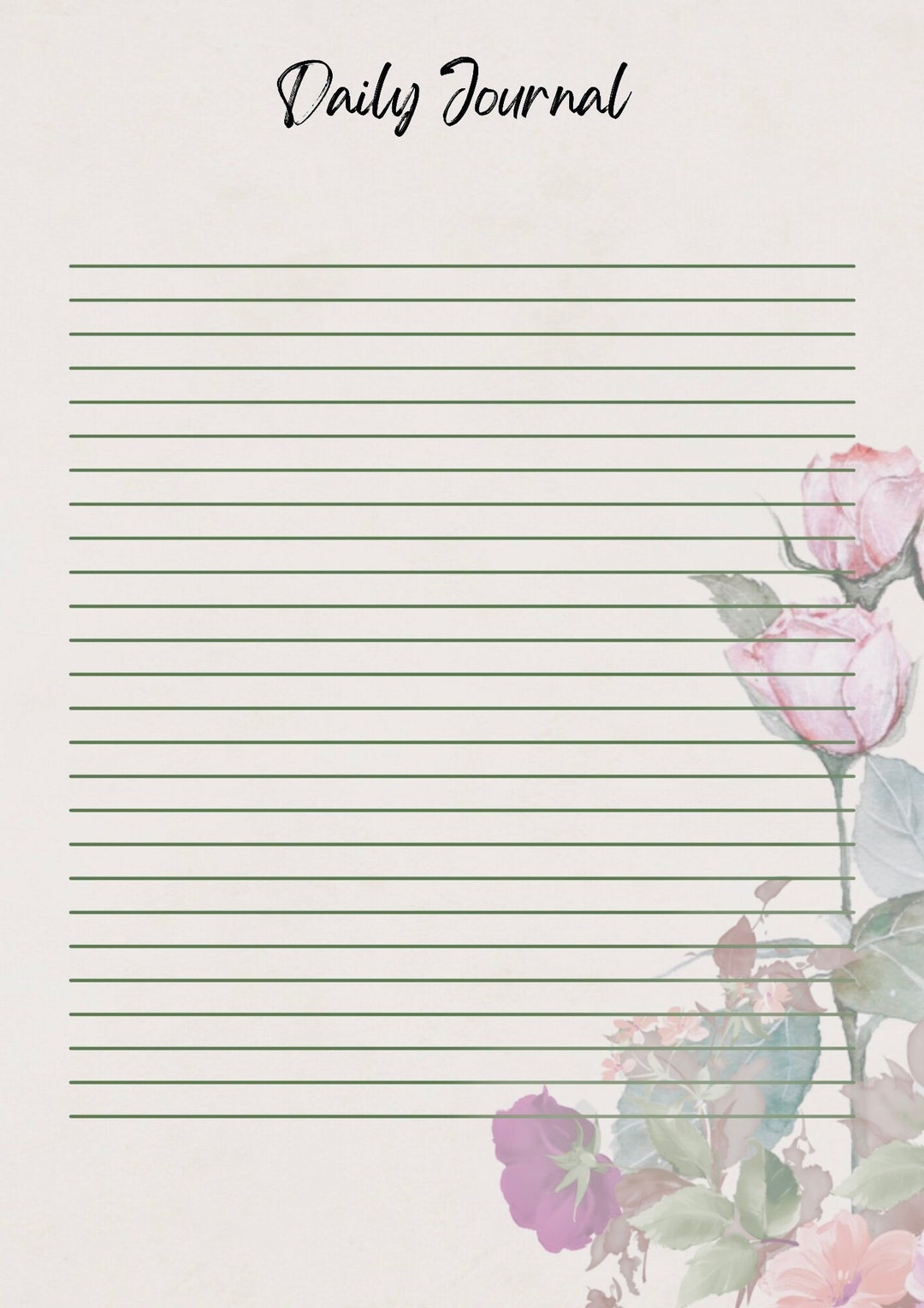 Daily Journal - Etsy