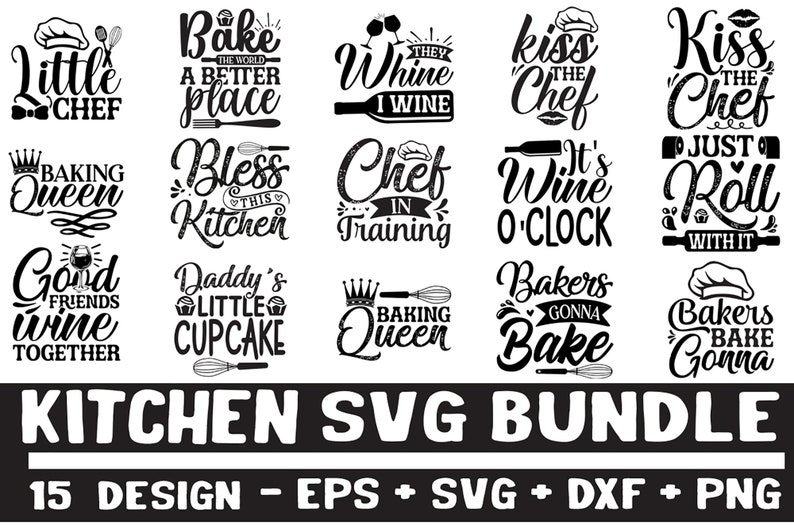 Kitchen Saying Svg, Kitchen Quote Svg,kitchen SVG Bundle, Farmhouse ...
