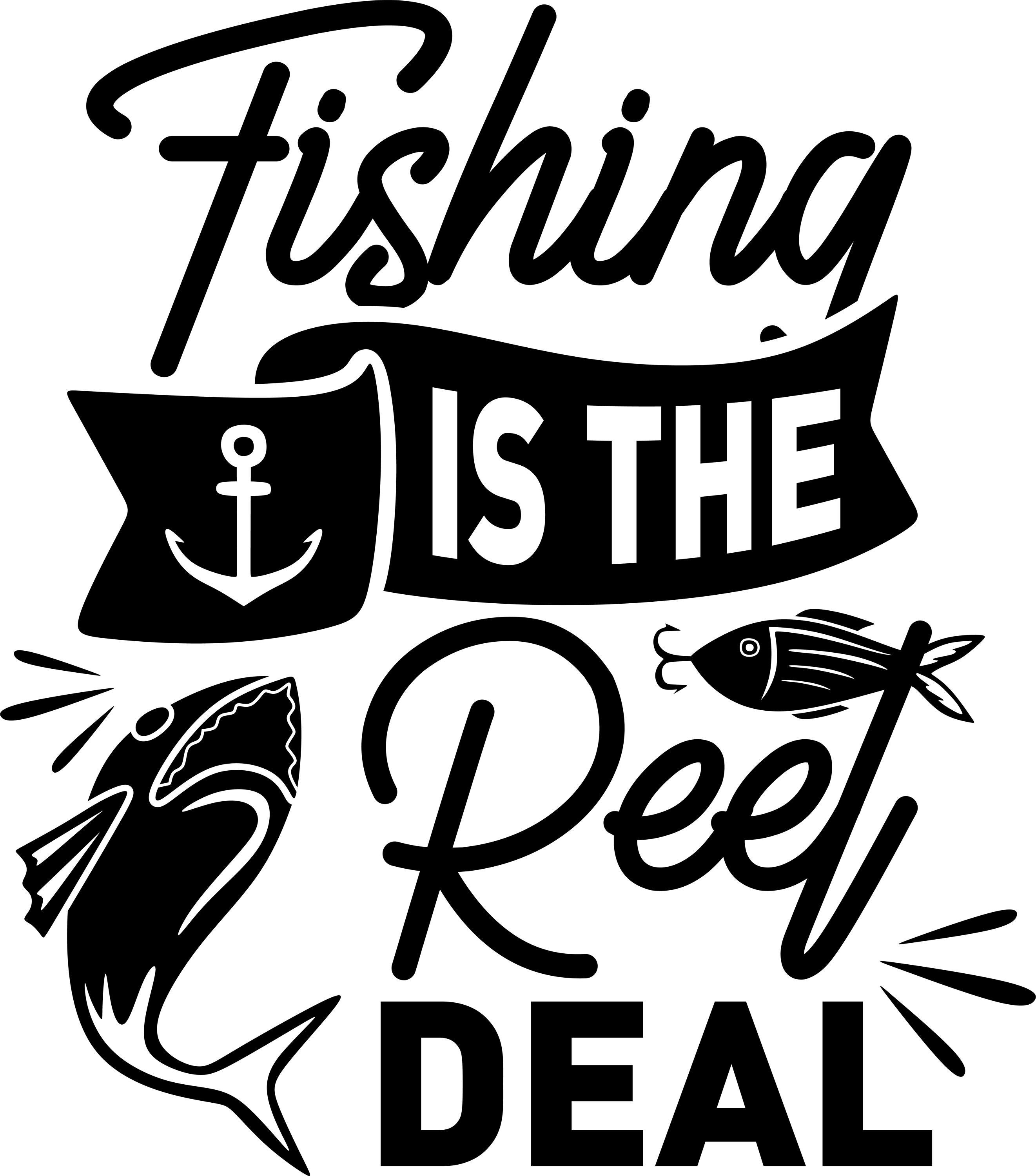 Fishing SVG Design Bundle: 25 Fishing Quotes, Decals, Cut Files - Etsy