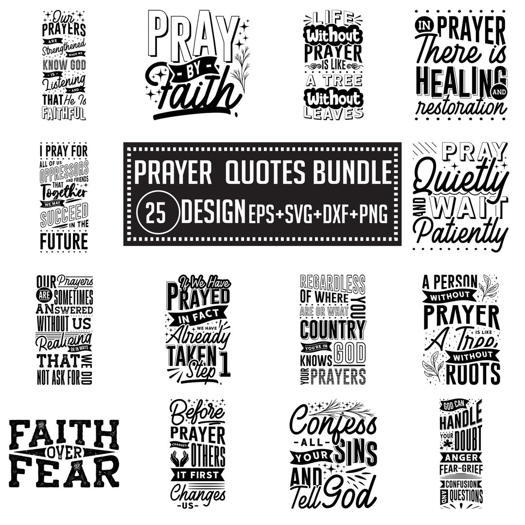 Prayer Svg,christian Svg Bundle, Religious Svg, Scripture Svg, Bible ...