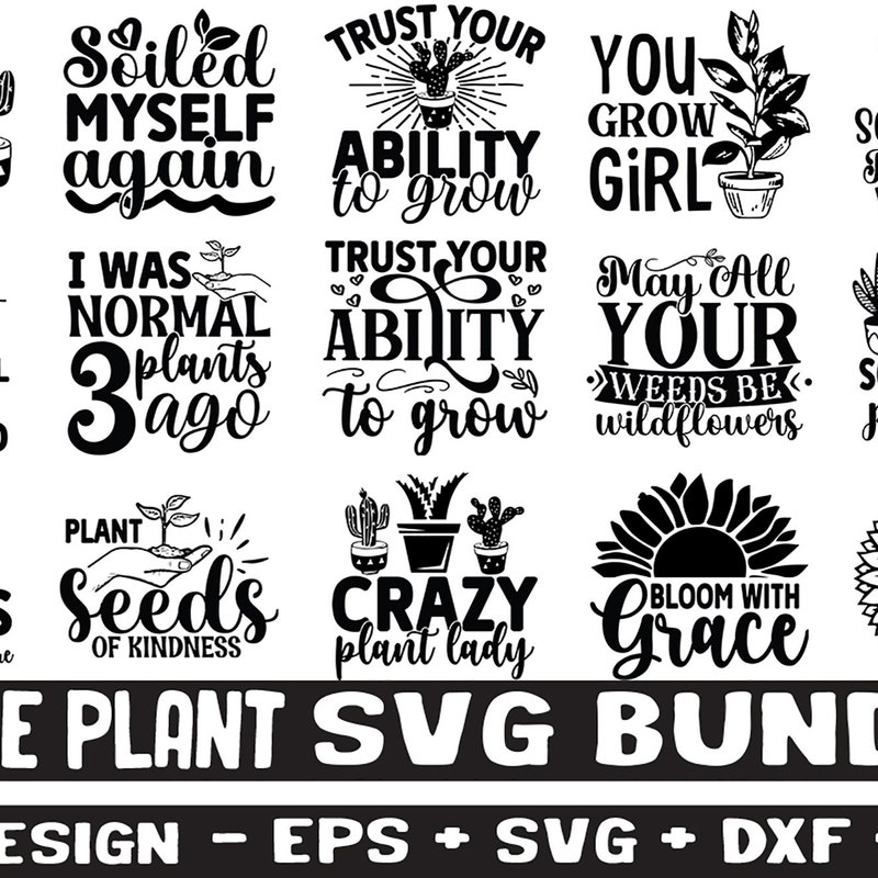 Plant Svg - Etsy