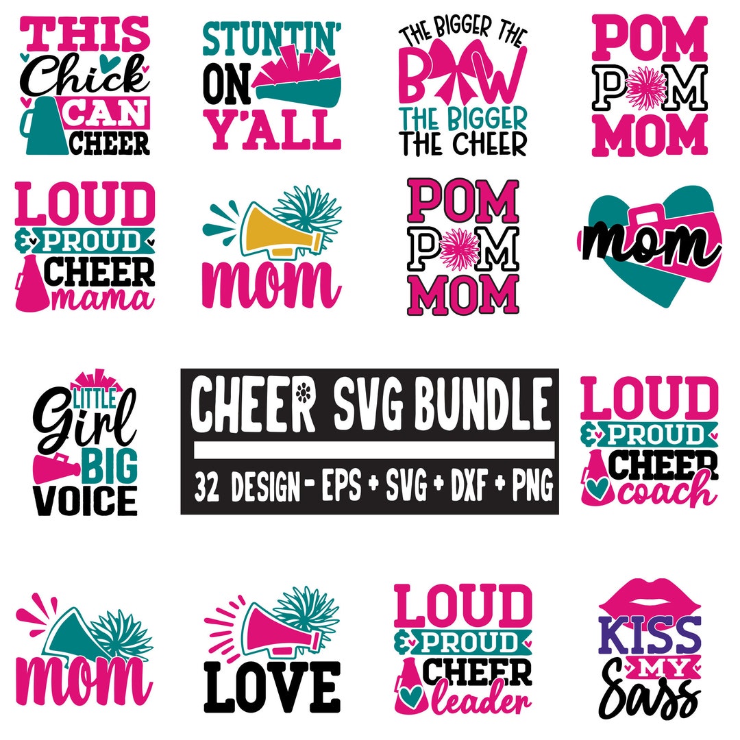Cheer Team Svg Cheerleader Girl Svg Cheer BIG SVG Bundle - Etsy
