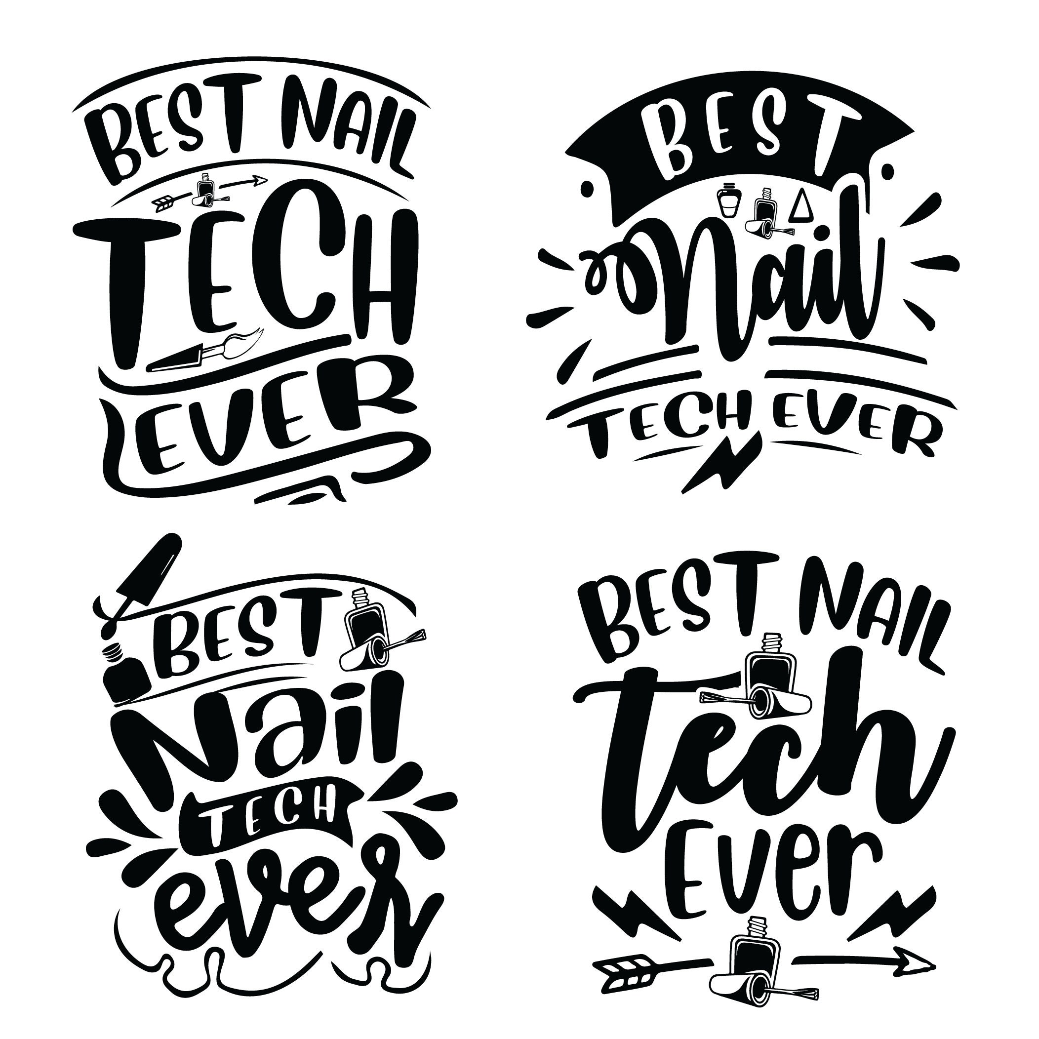 Nail Tech SVG Bundle, Nail Svg, Nail Polish, Printable Vector Clip Art ...