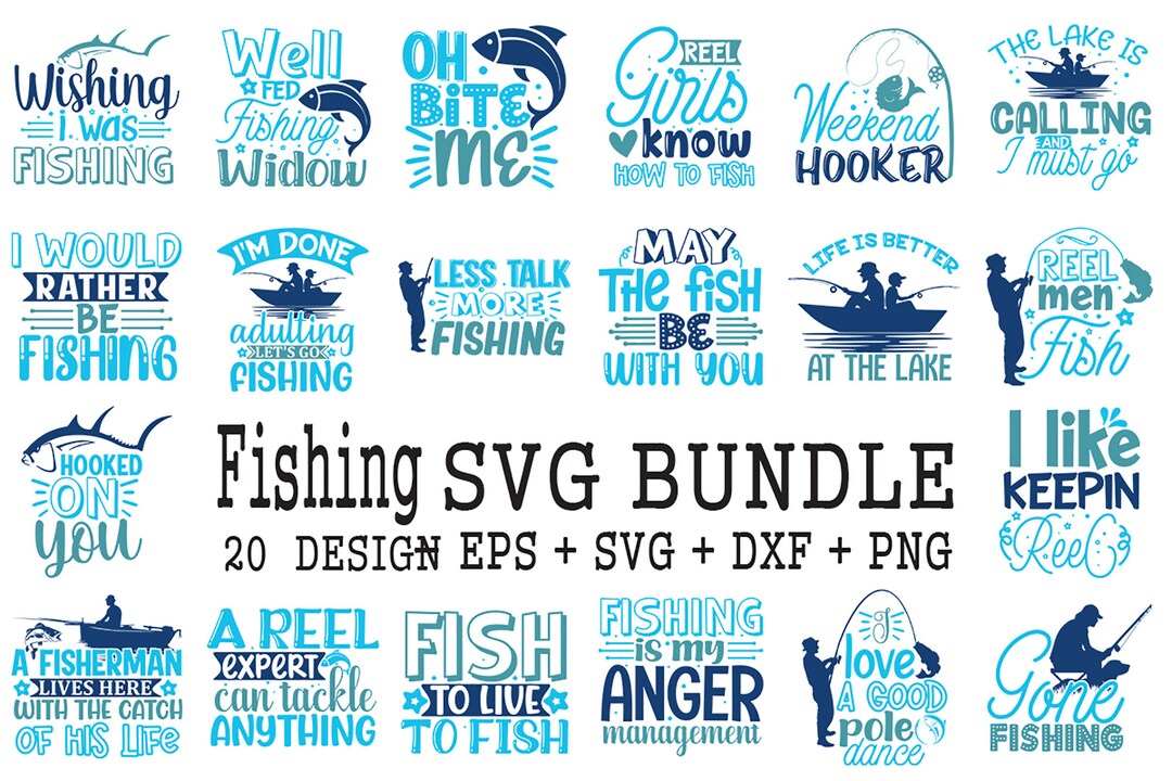 Fishing Cut File,fishing Svg , Fishing Svg Bundle , Fishing Svg for ...