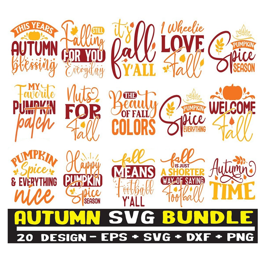 Fall SVG, Fall SVG Bundle, Autumn Svg, Thanksgiving Svg, Fall Svg ...