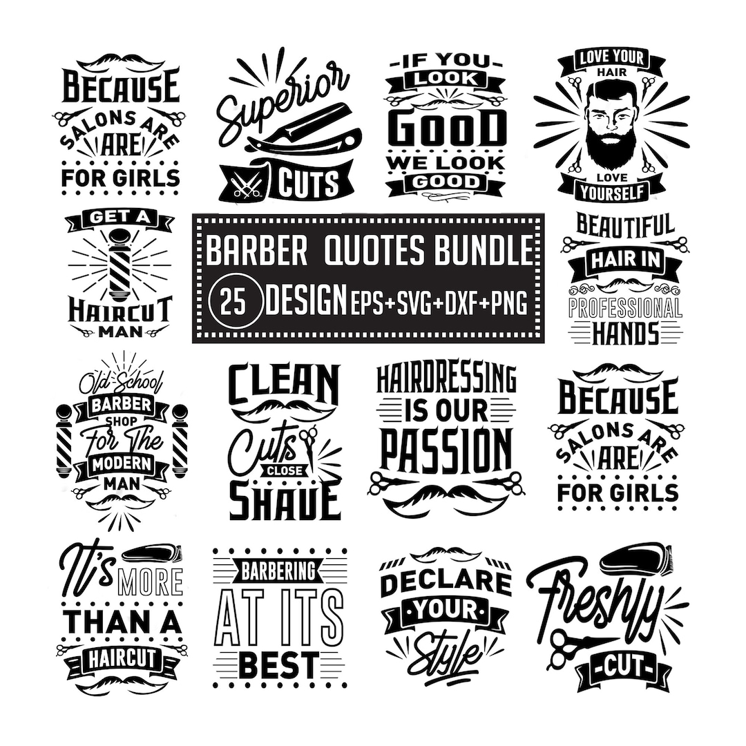 Barber Svg,barber SVG Design, Great for T-shirts, Hats, Stickers ...