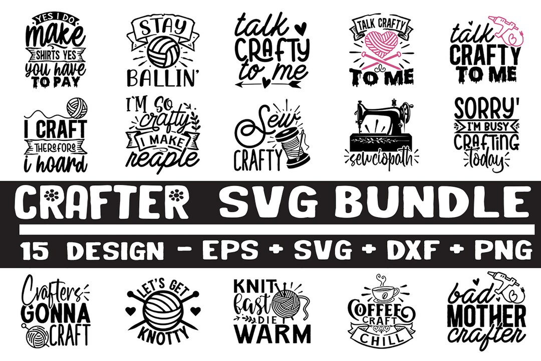 Crafting Svg Bundle | Crafter Svg | Crafty Svg | Craft Svg | Crafter ...