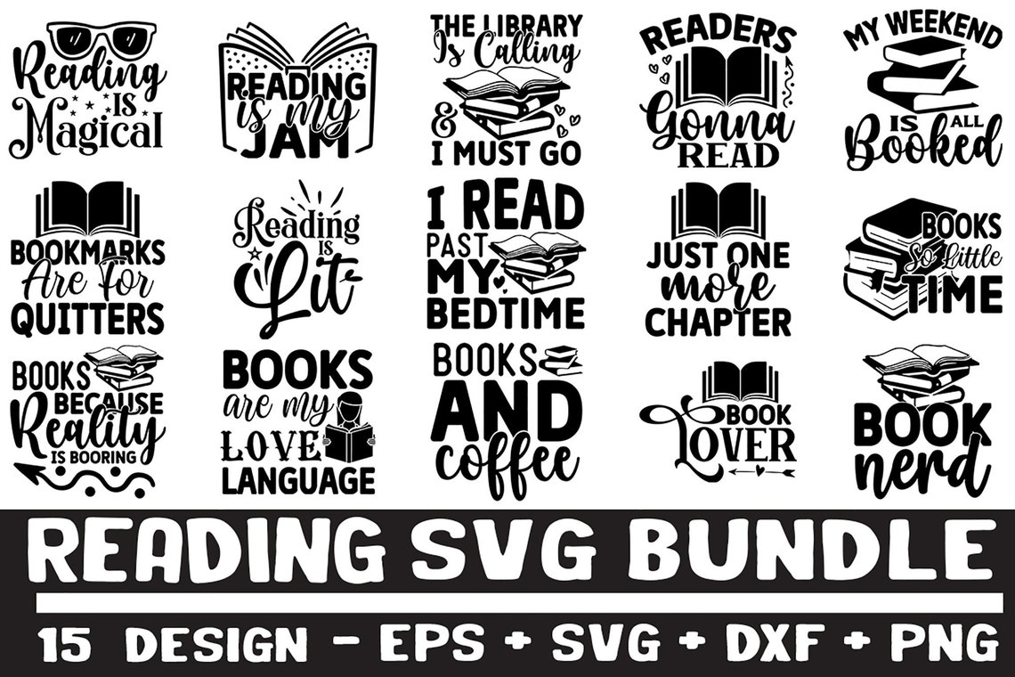 Reading Svg,reading Books Svg,librarian SVG Bundle, Librarian Svg ...
