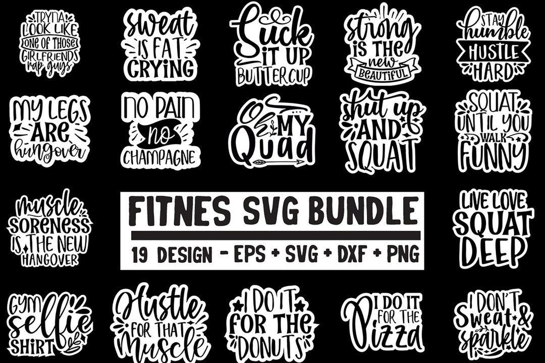 Fitness Retro Svg Bundle, Gym Svg Bundle, Workout Svg,workout Shirt SVG ...