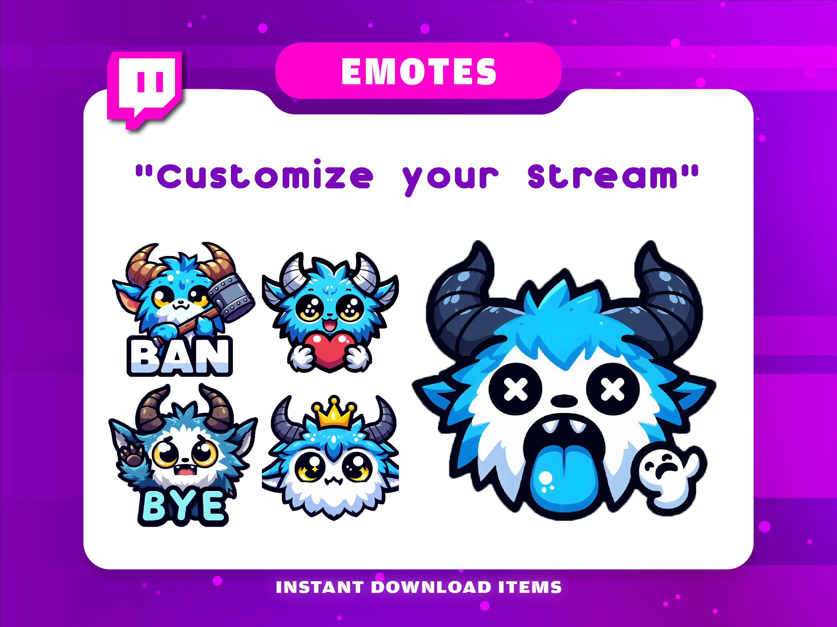 Twitch Emotes, Monster Emotes, Anime Emotes, Chibi Emotes, Cute Emotes ...