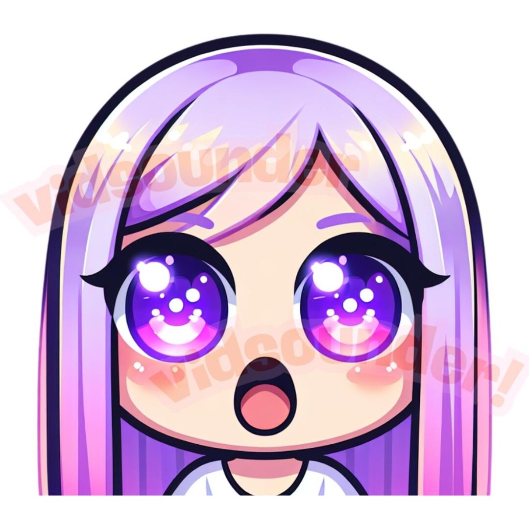 Twitch Emote – Girl Emote Individual – Cute Female Character Emote for ...