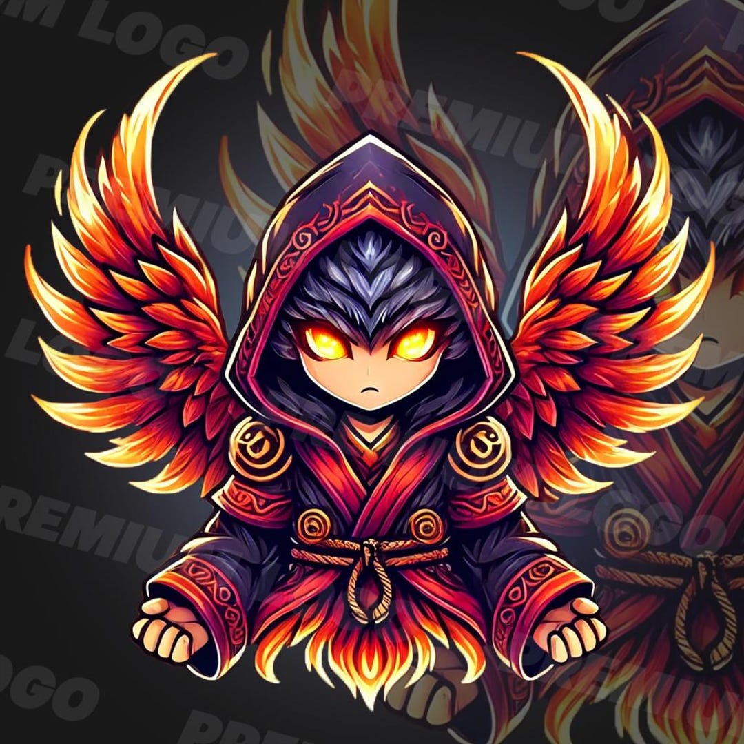 Custom Angel Logo | Twitch Logo, Youtube Logo, Kick Logo, Mascot Logo ...