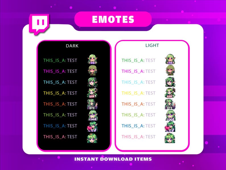 Twitch Emotes, Elf Emotes, Anime Emotes, Chibi Emotes, Cute Emotes ...