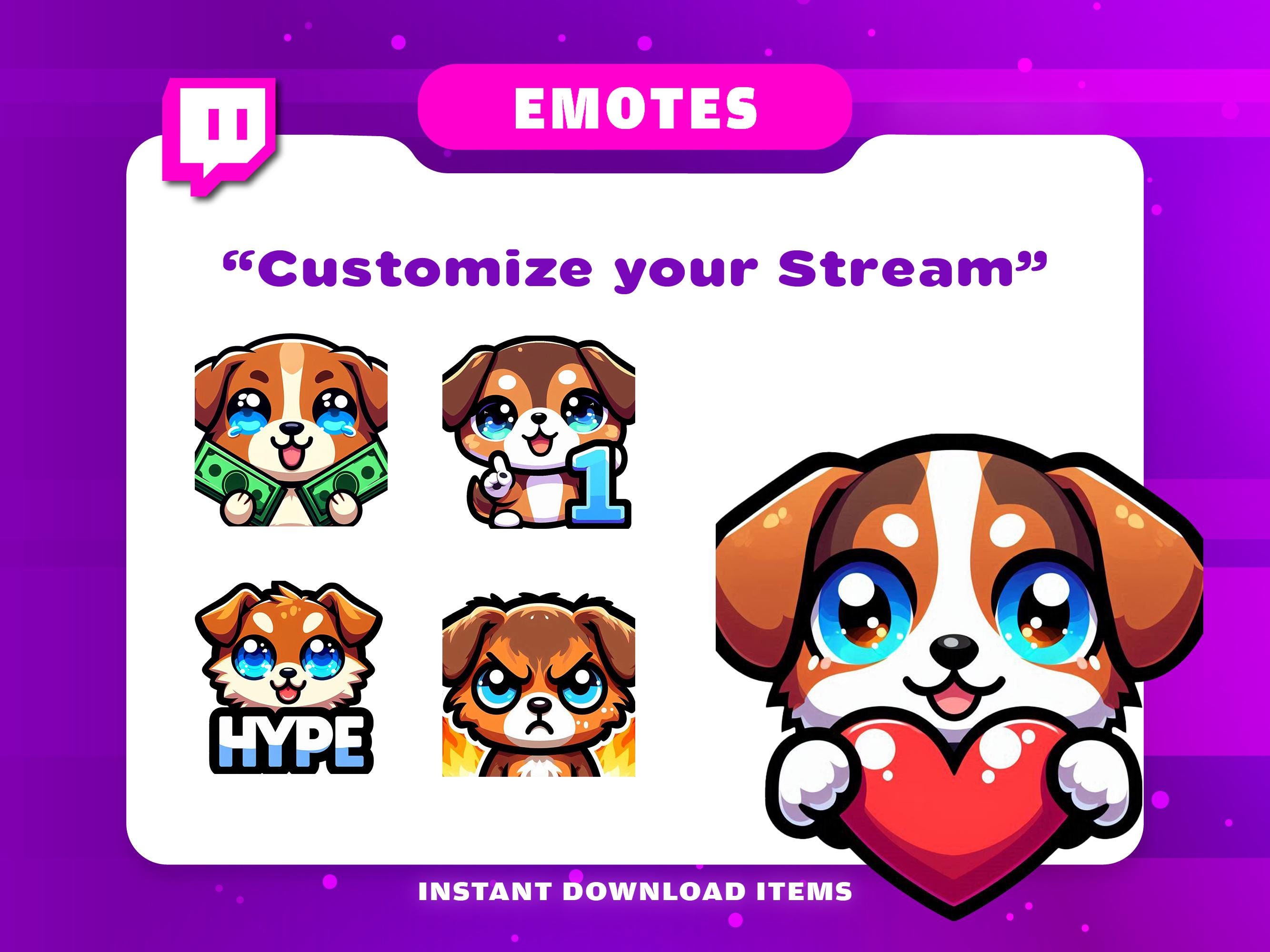 Twitch Emotes, Dog Emotes, Anime Emotes, Chibi Emotes, Cute Emotes ...