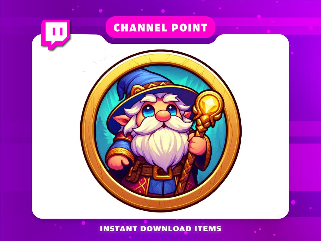 Wizard Channel Point – Twitch Channel Points Icon - Custom Reward PNG ...