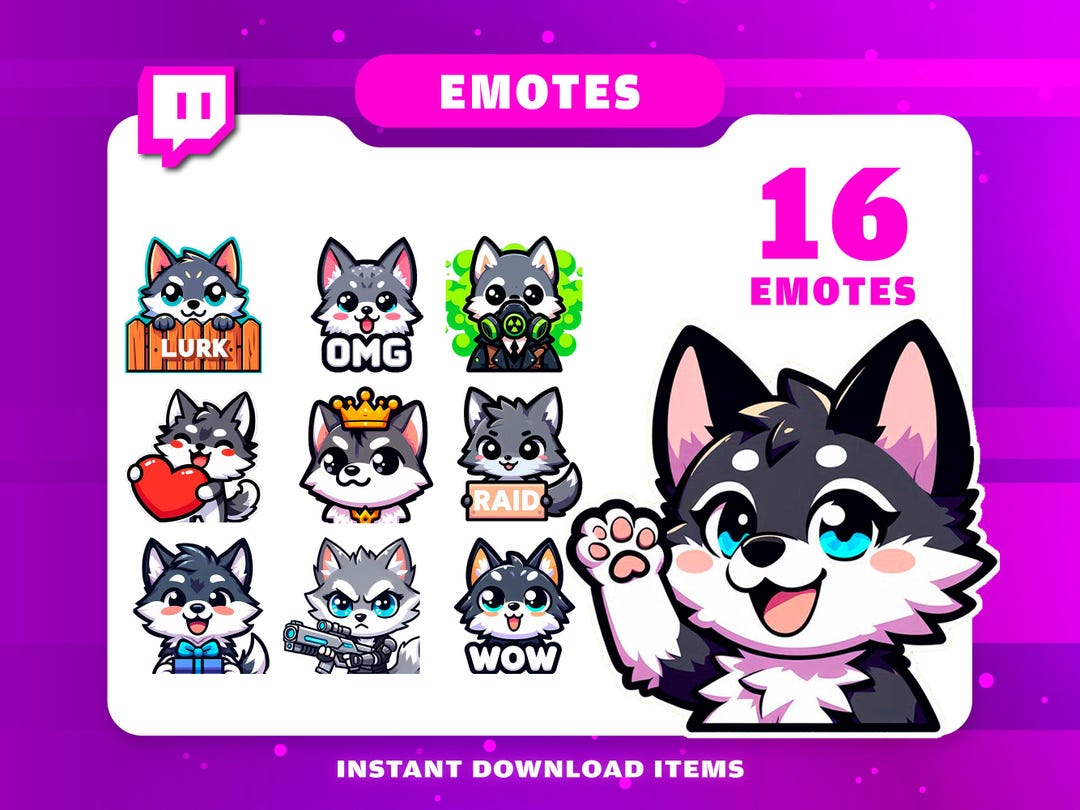 Twitch Emotes, Wolf Emotes, Anime Emotes, Chibi Emotes, Cute Emotes ...