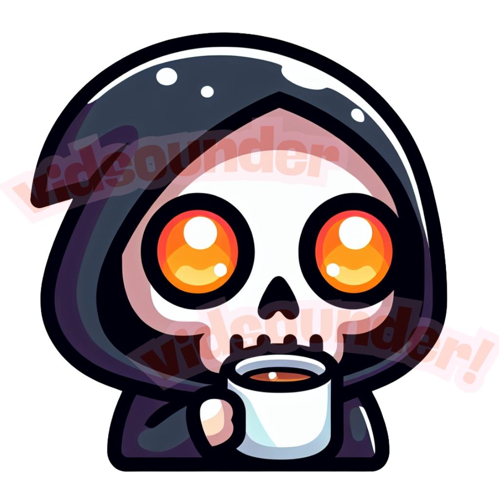 Twitch Emote – Grim Reaper Emote Individual – Dark & Spooky Emote for ...