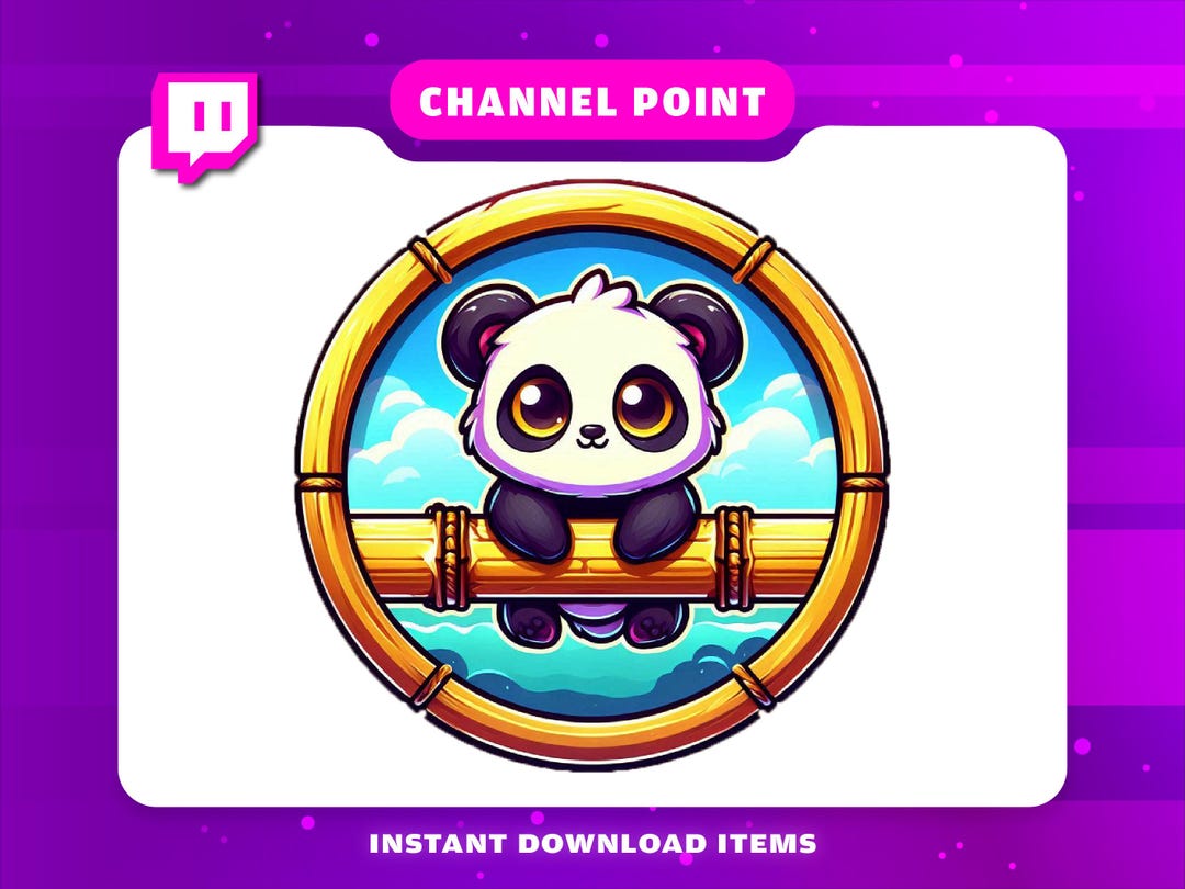 Panda Channel Point – Twitch Channel Points Icon – Custom Reward PNG ...