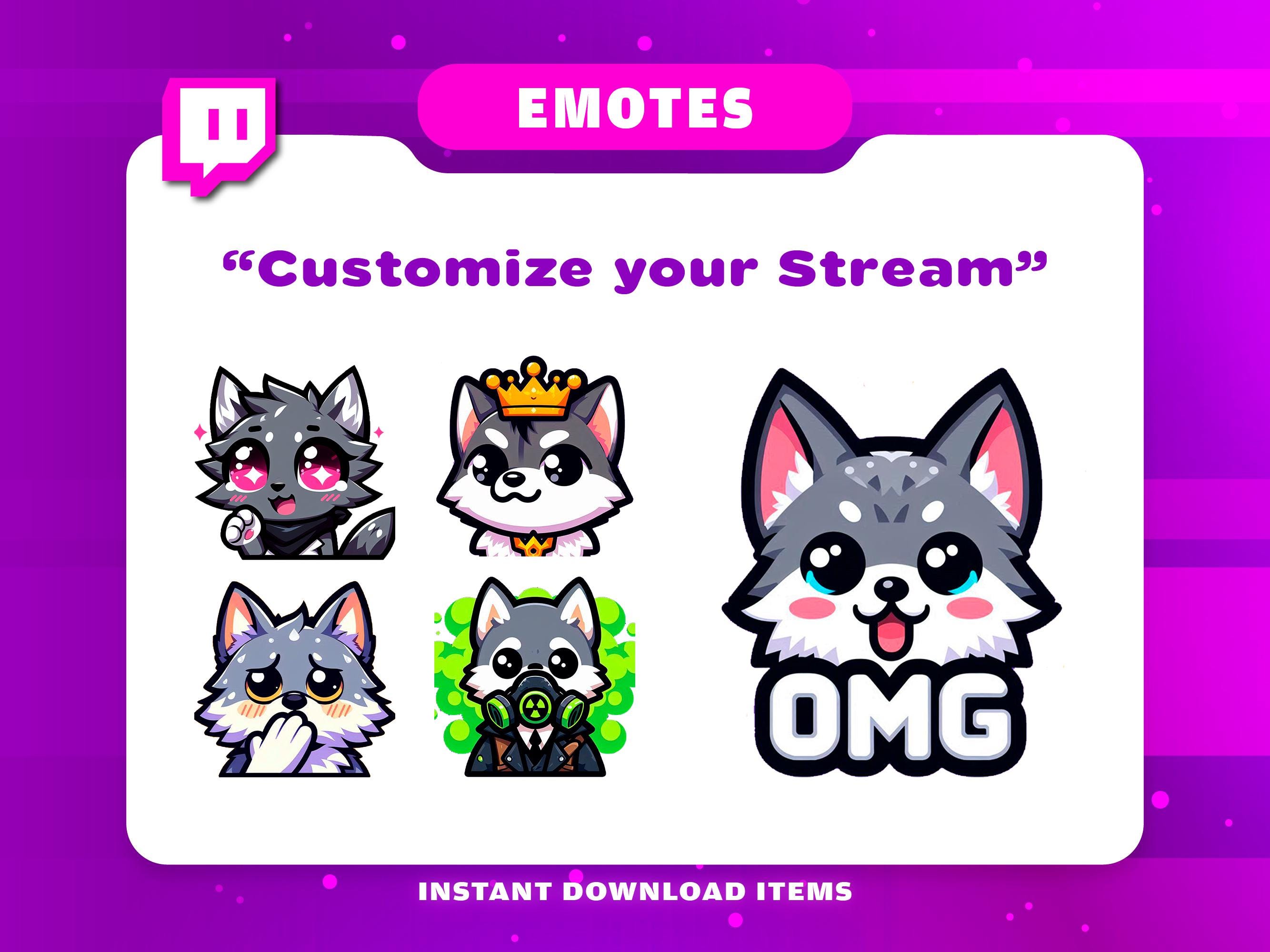 Twitch Emotes, Wolf Emotes, Anime Emotes, Chibi Emotes, Cute Emotes ...