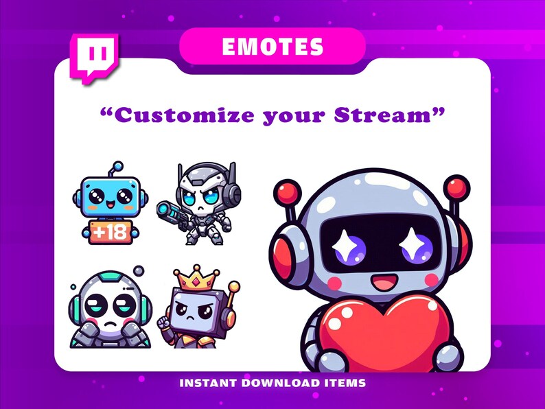 Twitch Emotes, Robot Emotes, Anime Emotes, Chibi Emotes, Cute Emotes ...