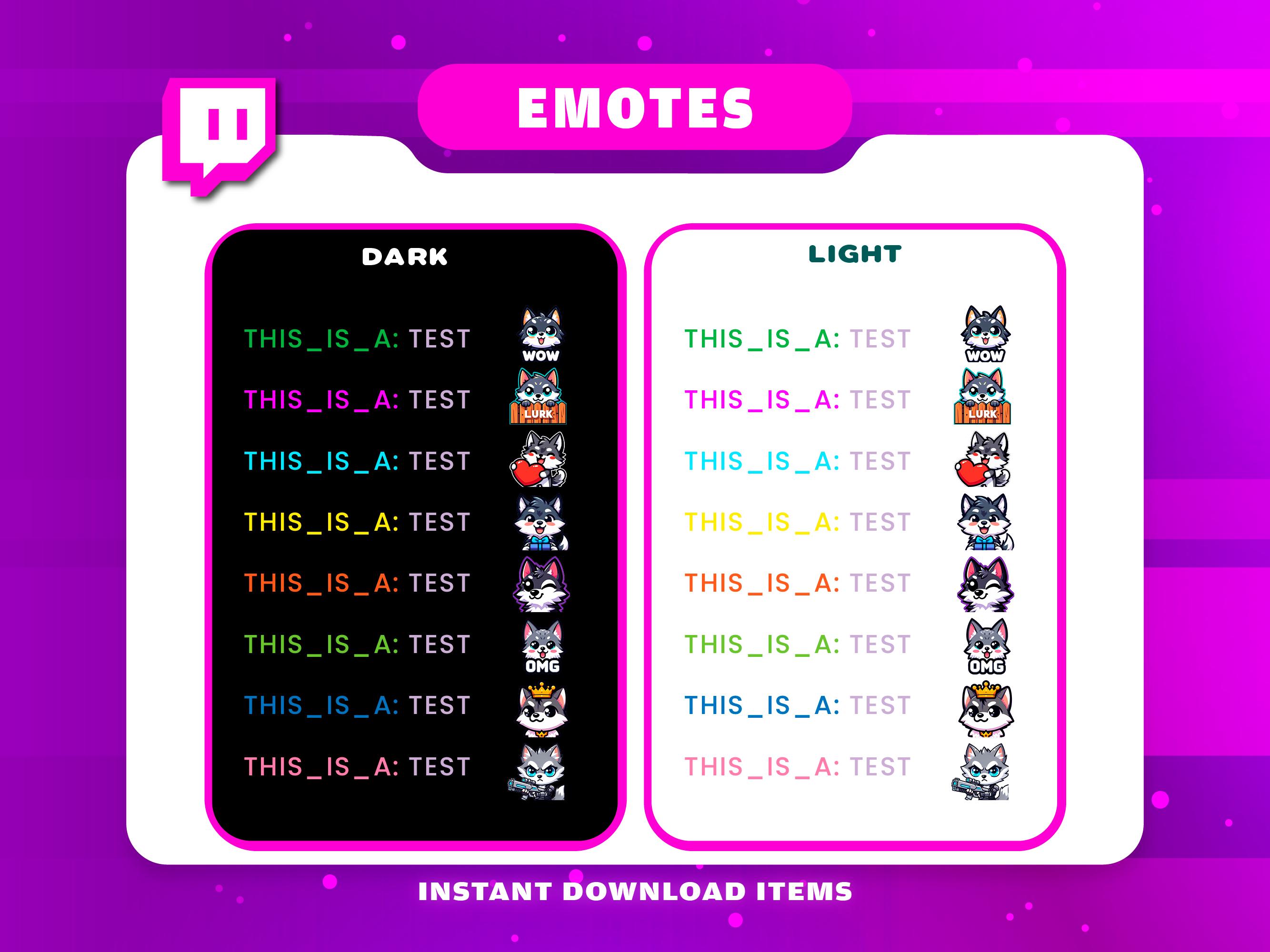 Twitch Emotes, Wolf Emotes, Anime Emotes, Chibi Emotes, Cute Emotes ...