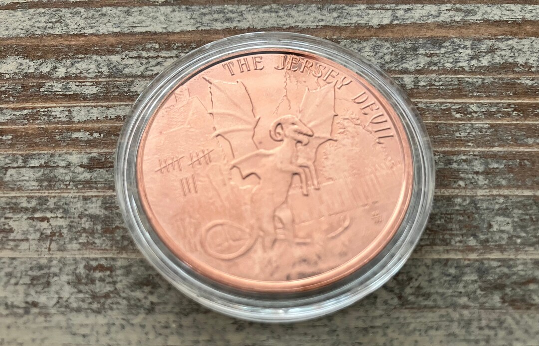 Jersey Devil. 1 Ounce .999 Pure Copper Round. - Etsy