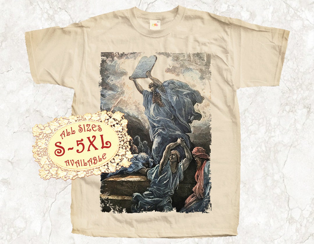 Moses V19 Catolic T SHIRT All Sizes S-5XL Religious Christian Catholic ...