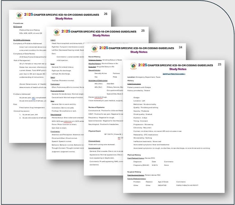 32 PAGES: 2025 ICD-10 Chapters 6-9 - Specific Coding Guidelines Study ...