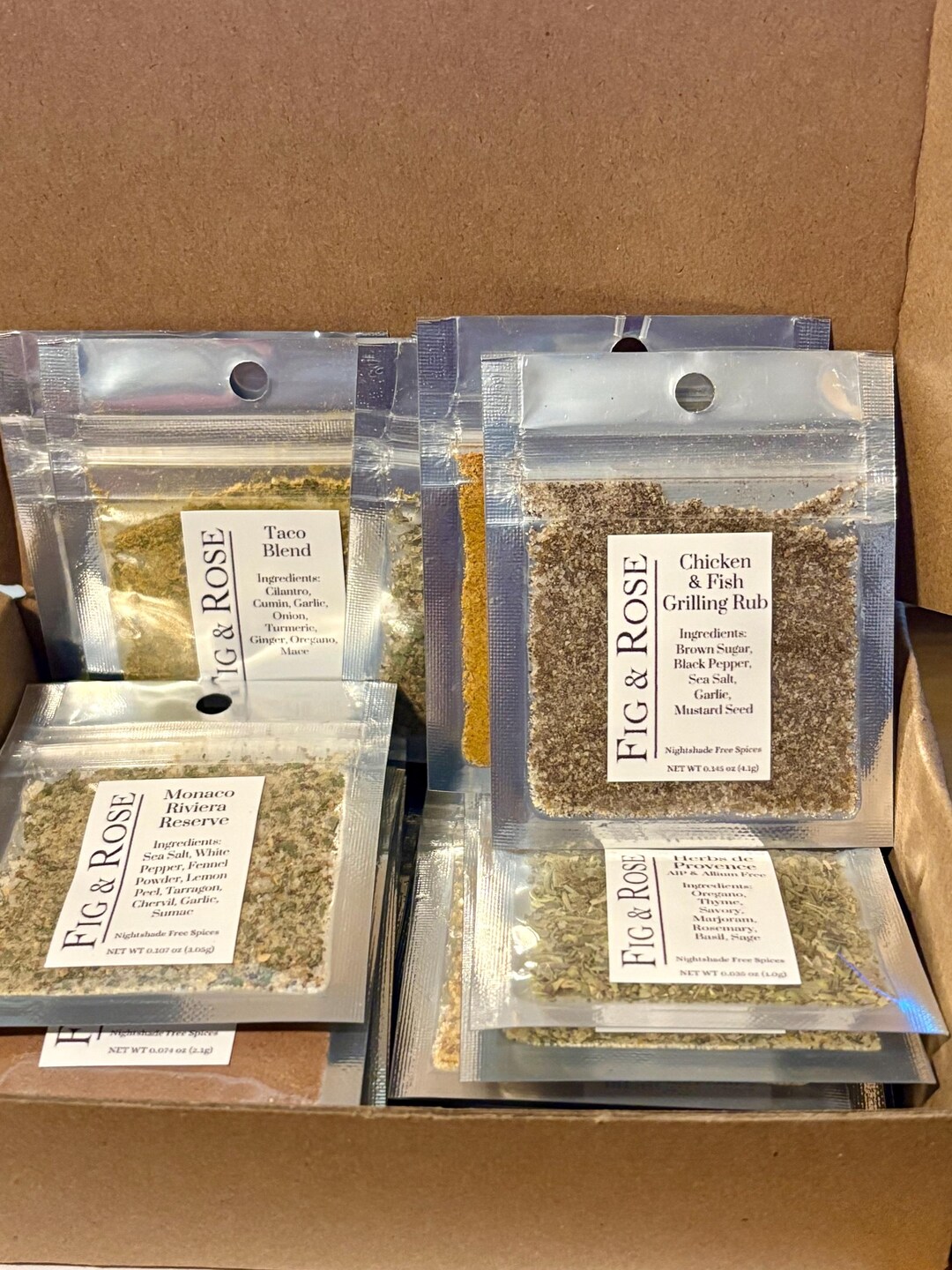 One of Everything - the 25-packet Sampler- Allergy Friendly Spice ...