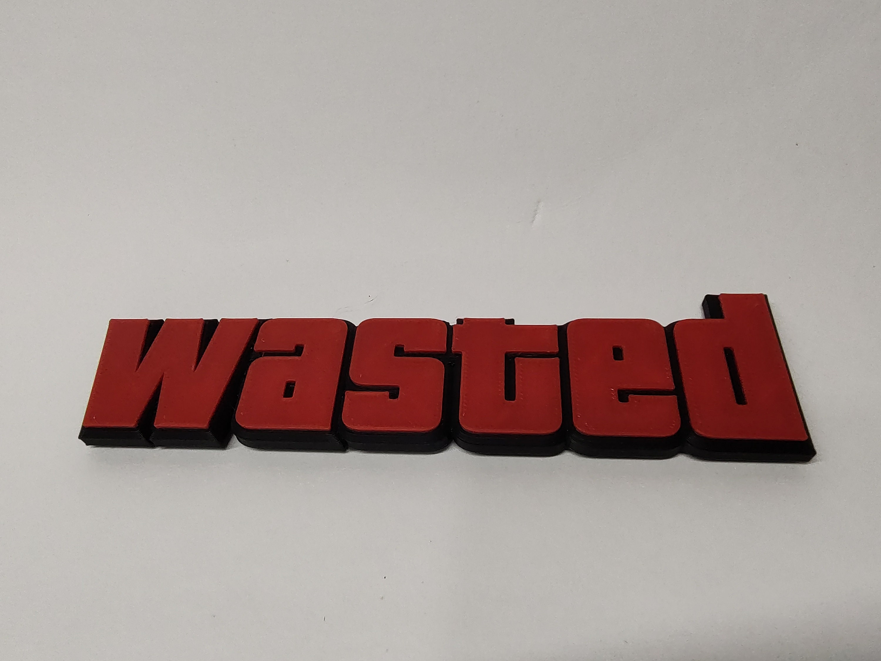 GTA wasted Sign Plaque GTAV 3D Printed Video Game Display Magnet - Etsy