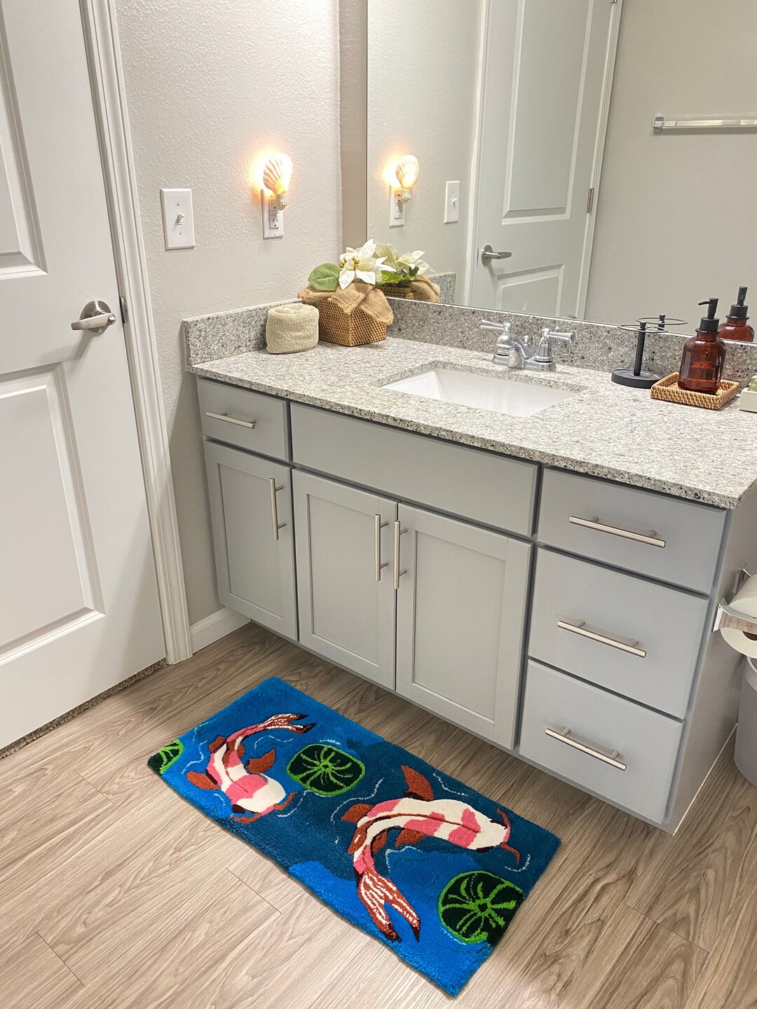 Koi Pond Rug Runner - Etsy