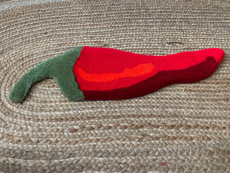 Chili Pepper Rug - Etsy