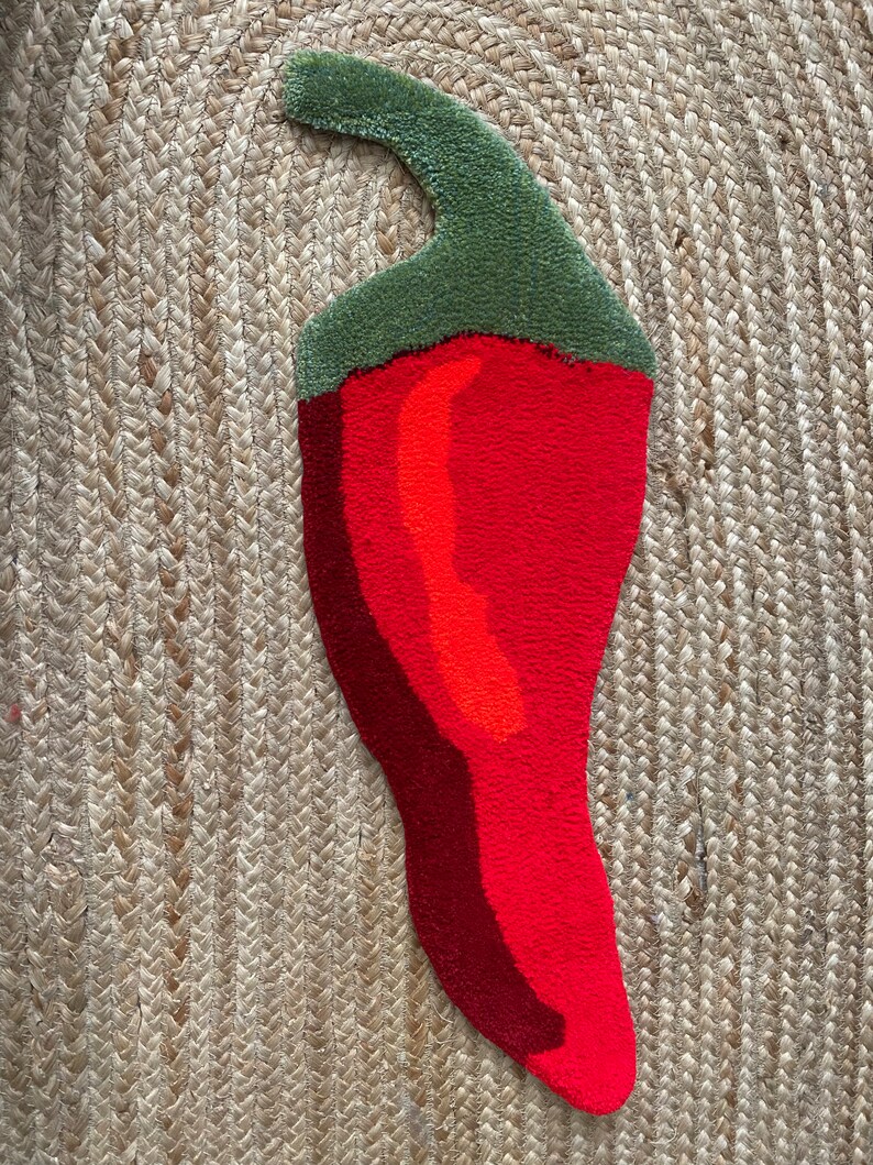 Chili Pepper Rug - Etsy