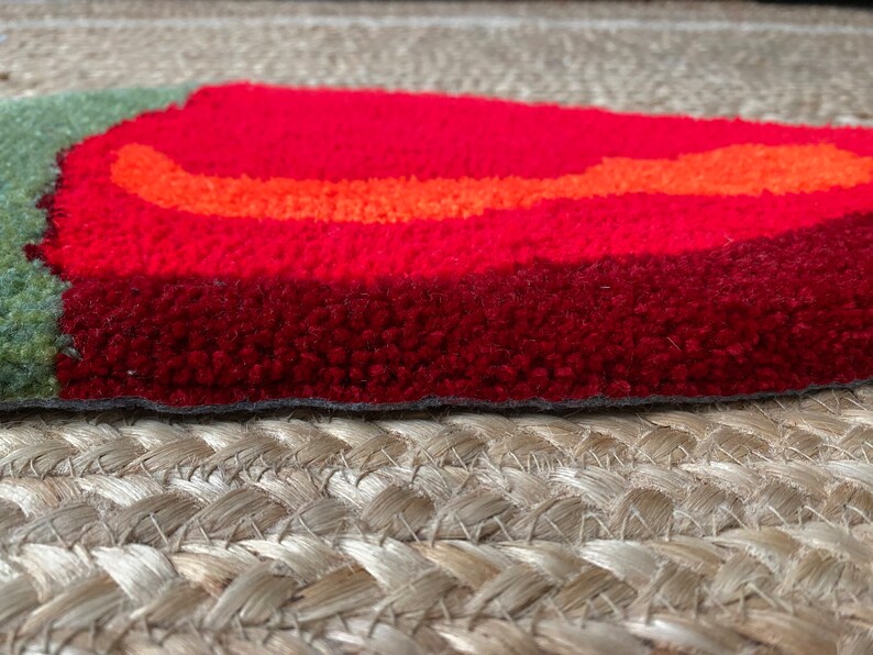 Chili Pepper Rug - Etsy