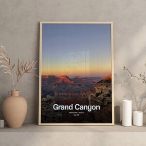 Grand Canyon National Park Poster | National Park Print | National Park ...