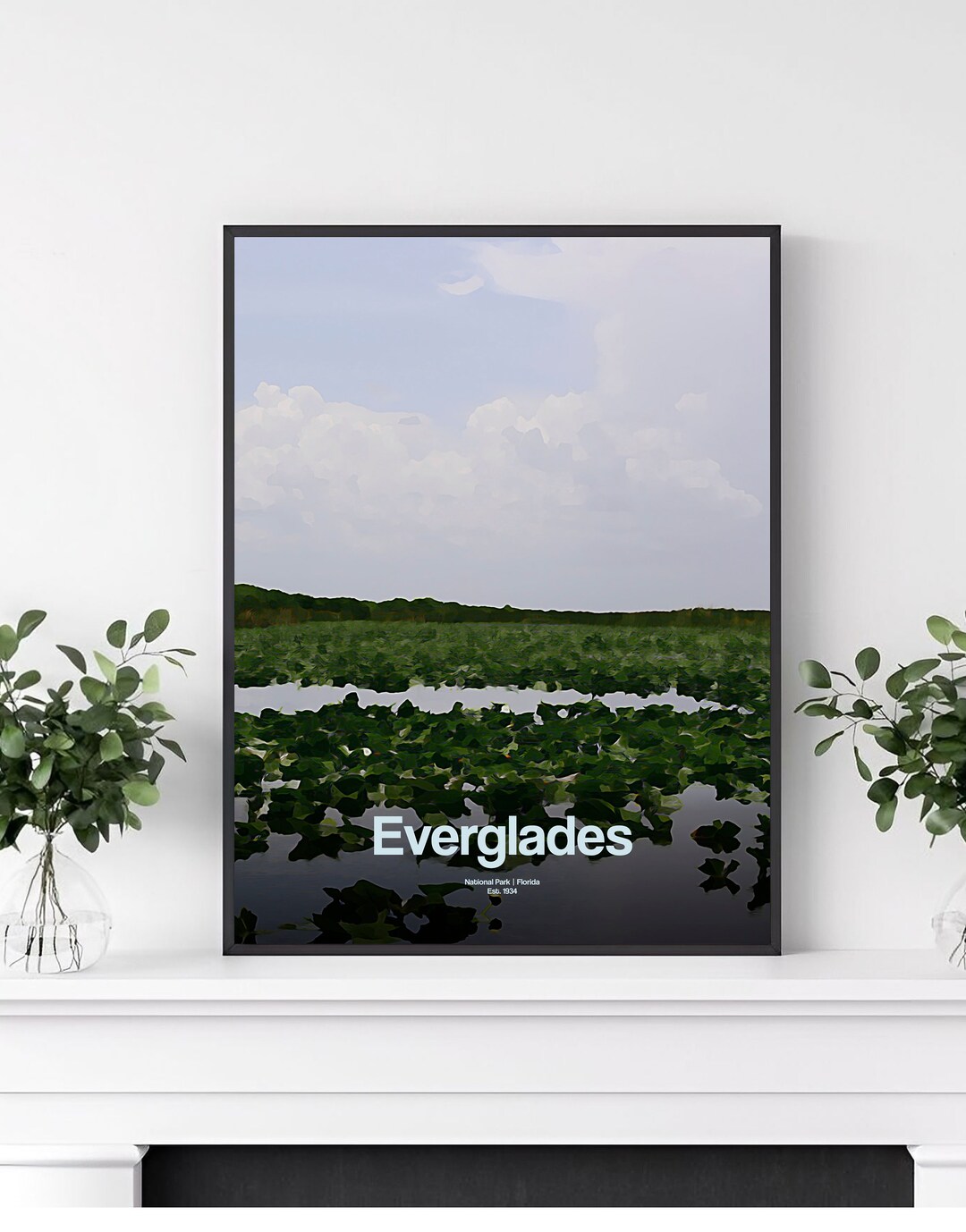 Everglades National Park Poster | Everglades Travel Print | USA ...