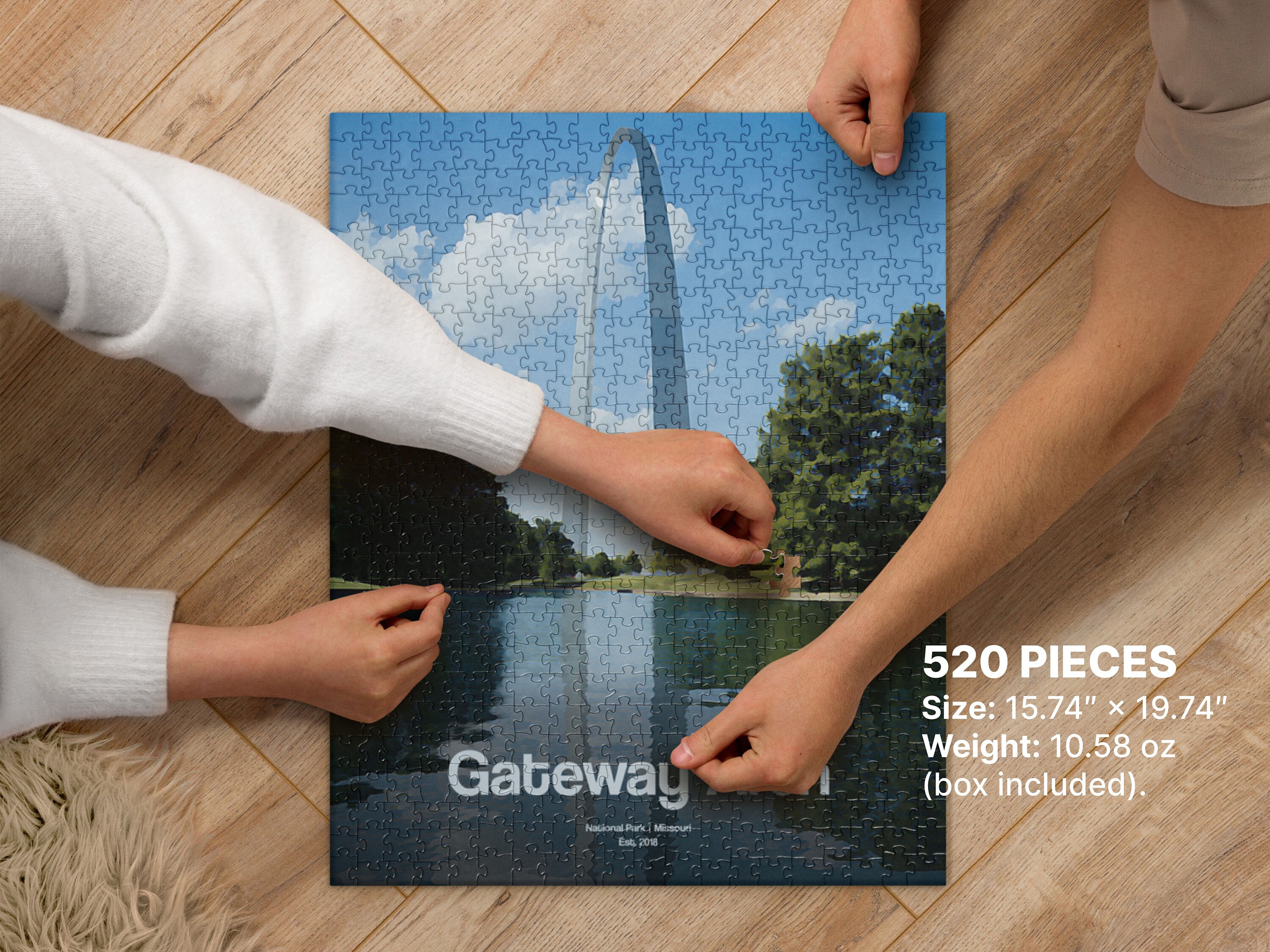Puzzle Gateway Arch National Park Jigsaw Puzzle Puzzle - Etsy
